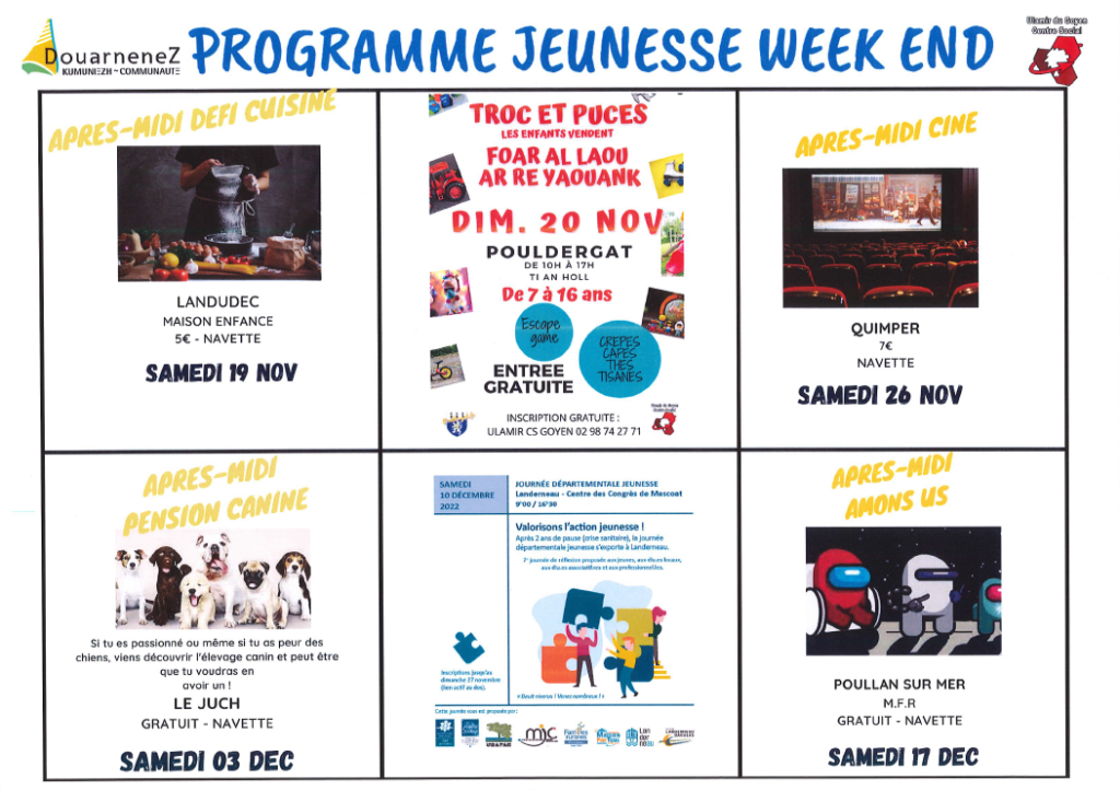Animation Jeunesse week-end - Commune du Juch - Le juch : site officiel
